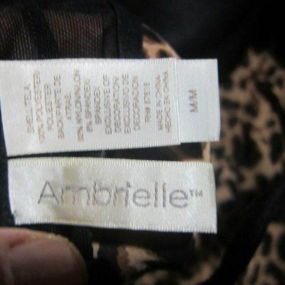 Ambrielle | Intimates & Sleepwear | Ambrielle Leopard Print Plunge ...